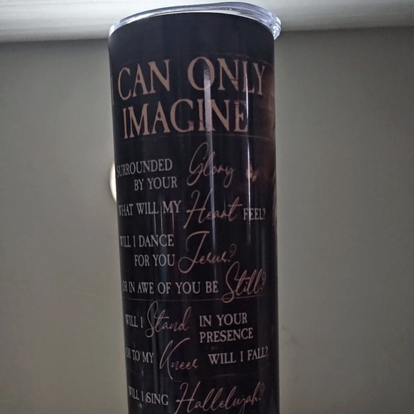 Handmade | Dining | I Can Only Imagine Jesus Tumbler 2 Oz Skinny | Poshmark
